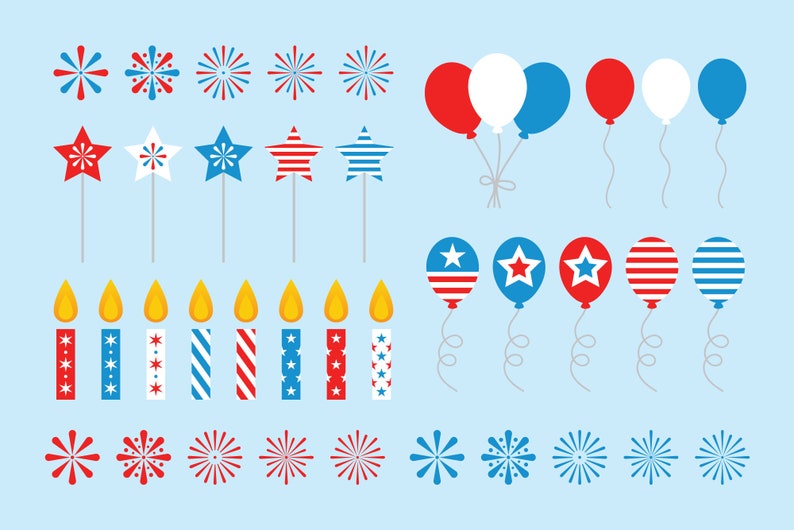Independence Day Clipart, PNG, SVG, VECTOR, 4th of July Clipart, Fourth ...