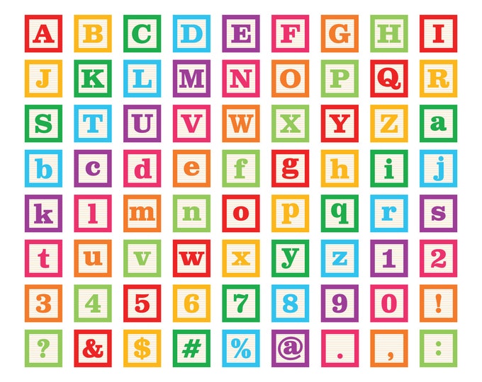 Blue Alphabet Blocks Clip Art Images, Baby Blocks Clip Art, Alphabet ...