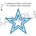 Star Trio Clip Art Set, PNG, SVG, VECTOR, Star Symbol, Star Shape, Star ...