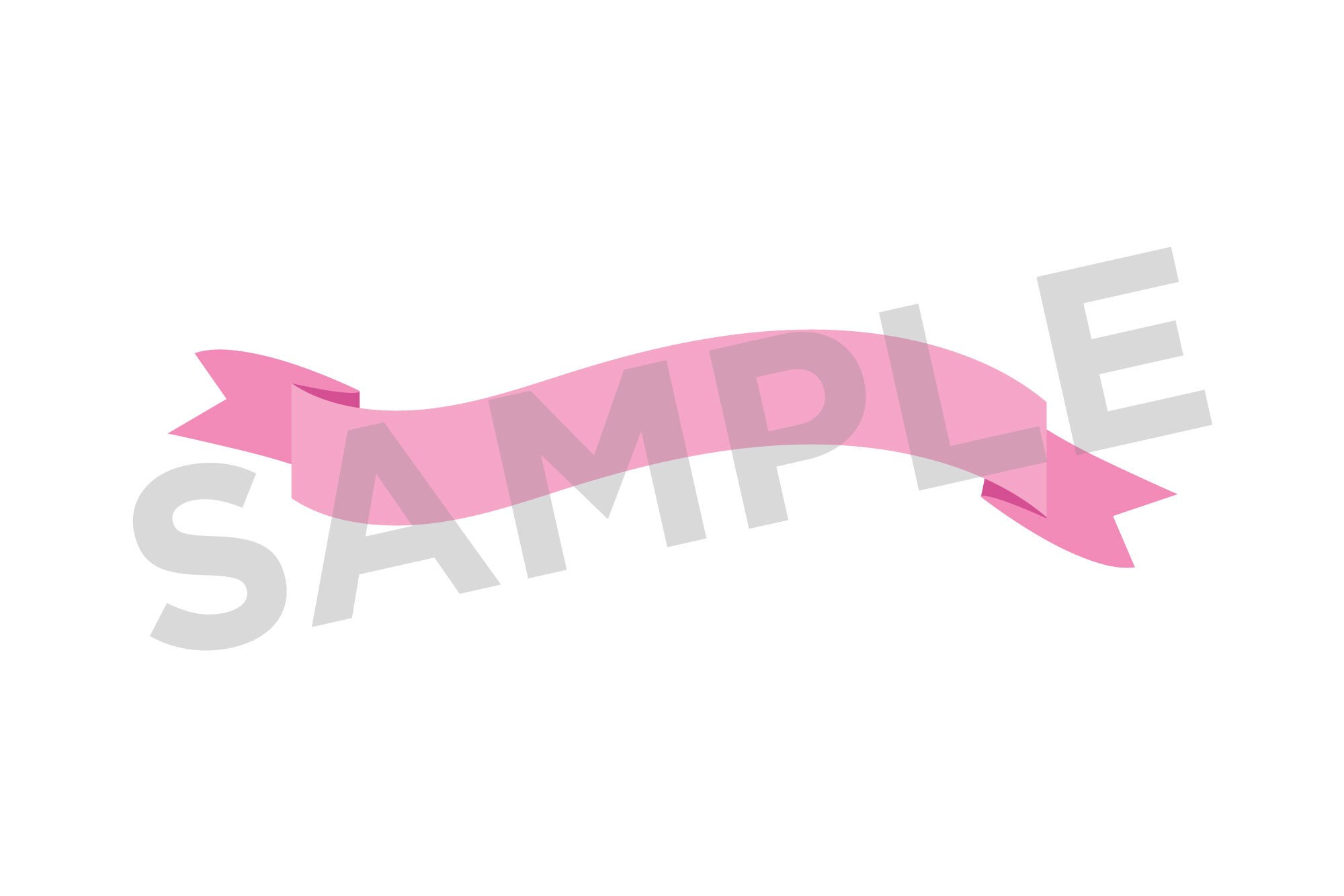 Pink Ribbon Banner Vector