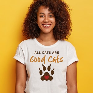 All Cats Are Good Cats, EPS, PNG, SVG, Dxf, Pdf, Cat Quote Svg, Cat Paw ...