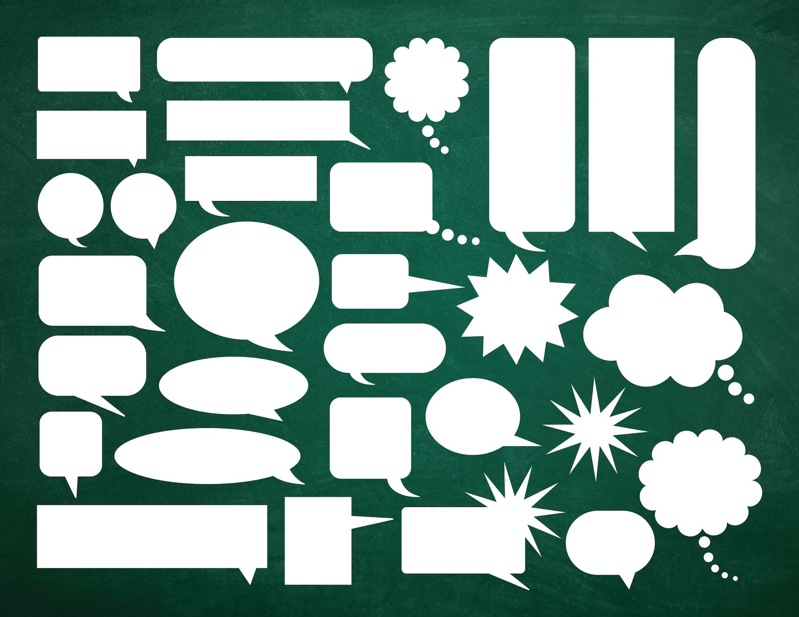 Comic Speech Bubble Clip Art, PNG, SVG, VECTOR, Comic Book Text Bubble ...