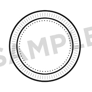 Notary Stamp Clip Art Set, PNG, SVG, VECTOR, Notary Stamp Border, Round ...