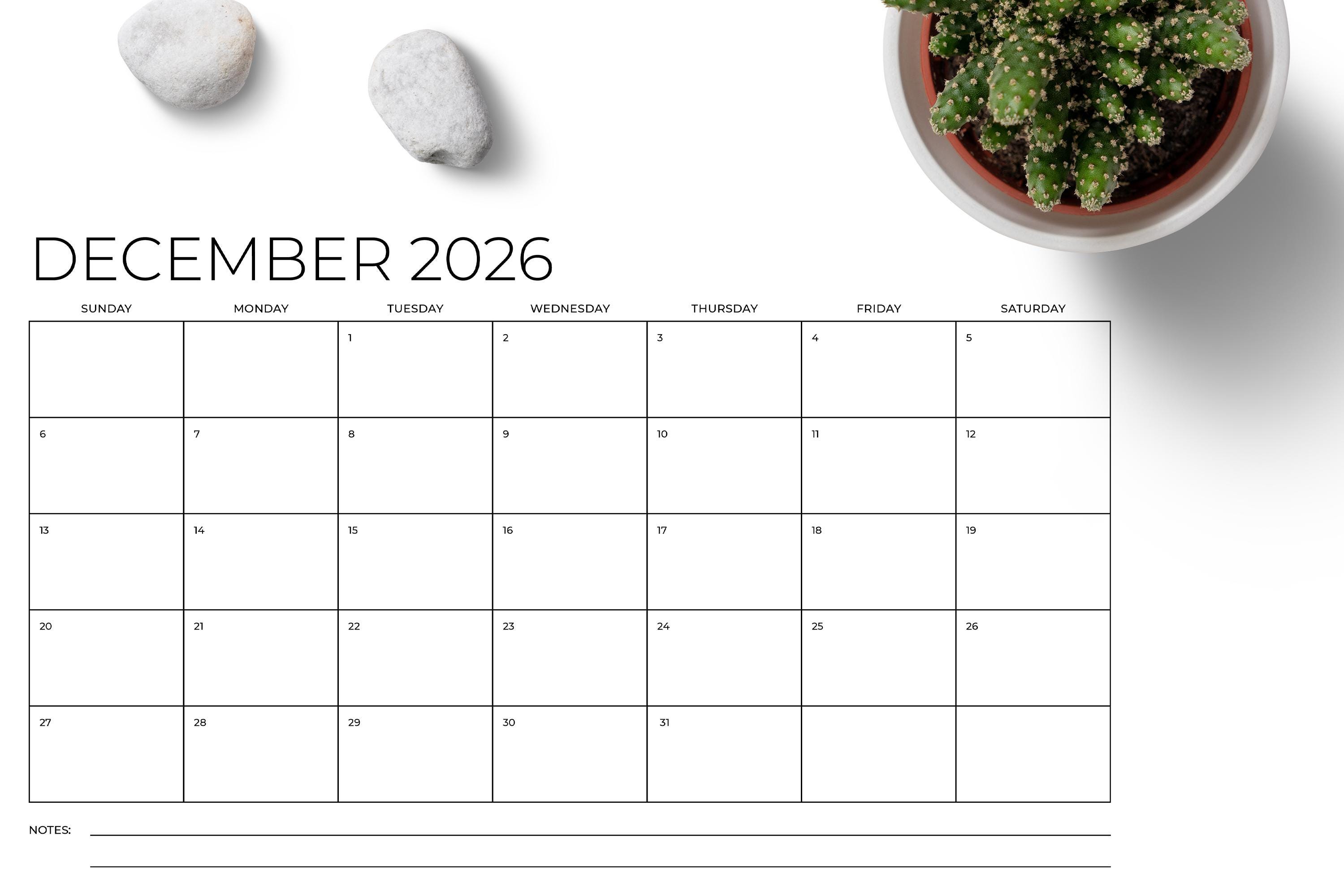 SALE 2026 8.5 X 14 Inch Calendar Template | INSTANT DOWNLOAD | Legal ...
