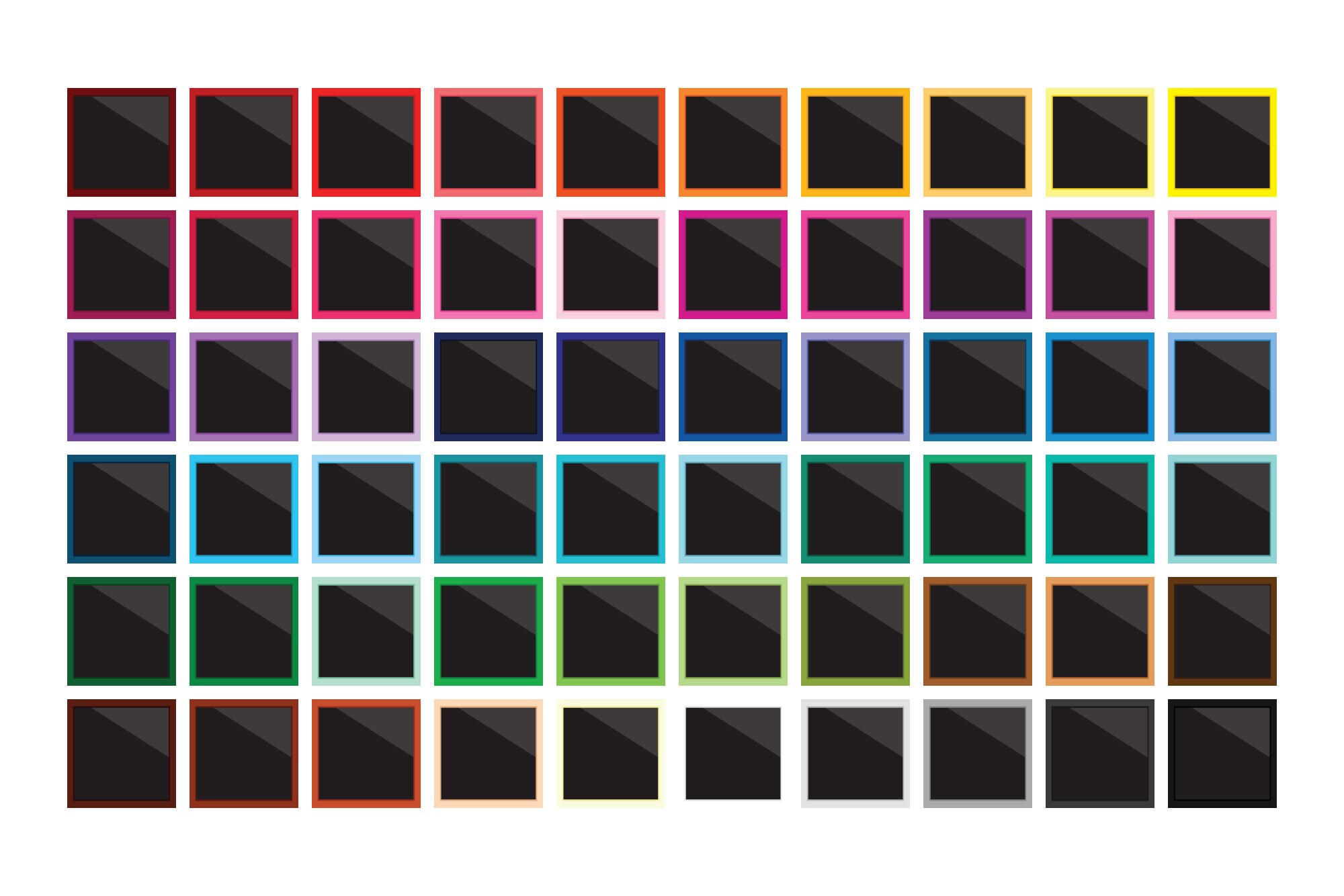 Square Instant Film Clip Art Set, PNG, SVG, Vector, Skinny Border Frame ...