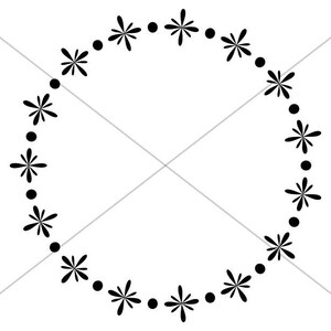 Star and Snowflake Frame Clip Art Set PNG SVG VECTOR Circle - Etsy