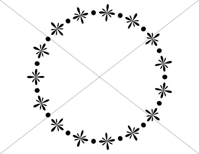 Star and Snowflake Frame Clip Art Set PNG SVG VECTOR Circle - Etsy