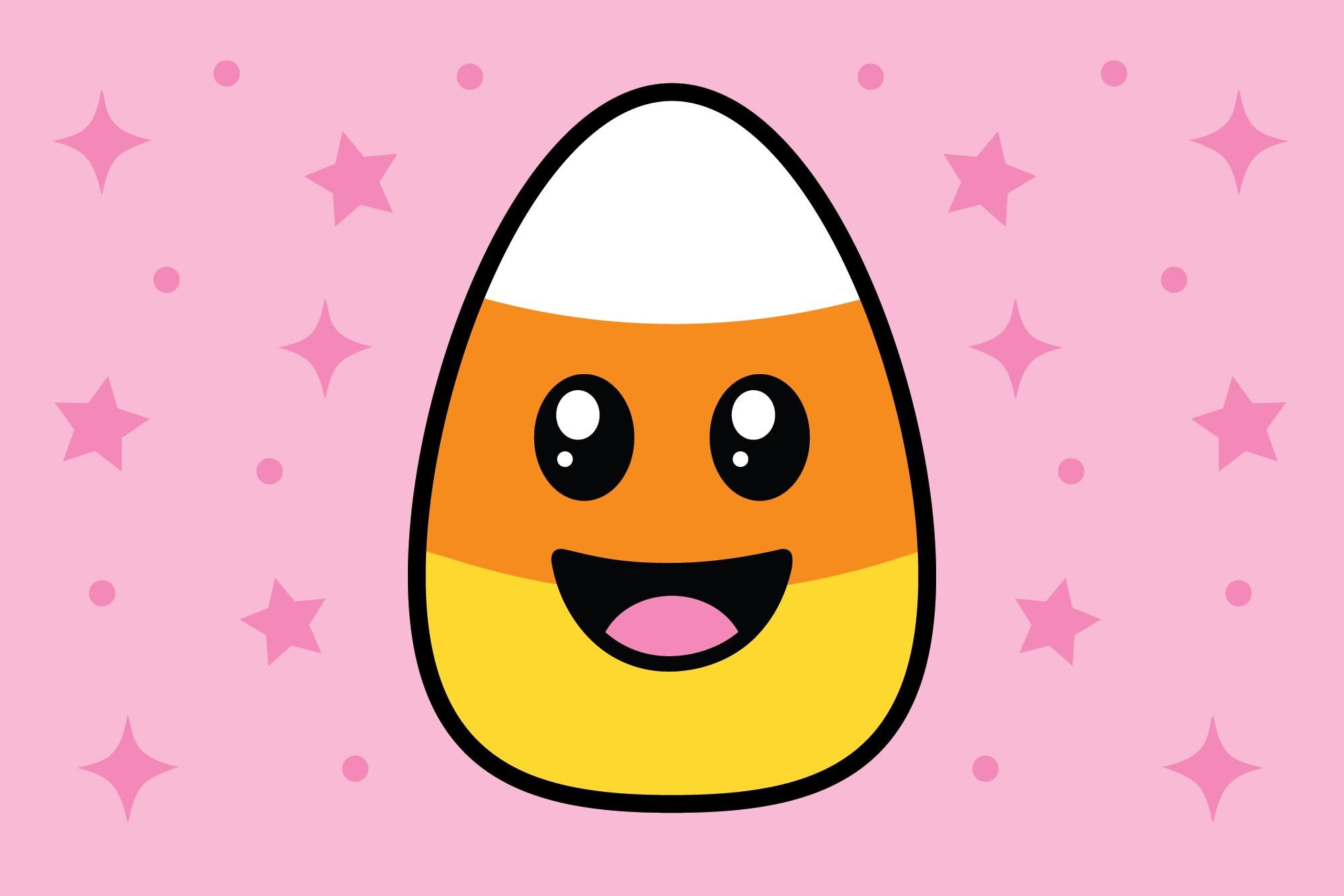 Cute Halloween Candy Corn Clip Art Set, PNG, SVG, VECTOR, Kawaii ...