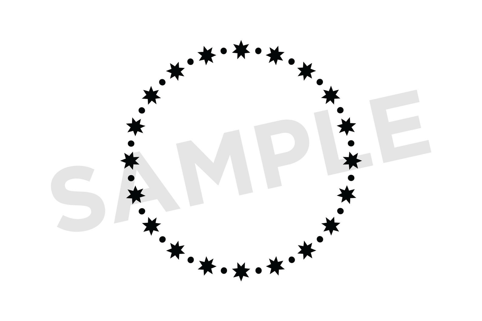 Star and Snowflake Frame Clip Art Set, PNG, SVG, VECTOR, Star Frame ...
