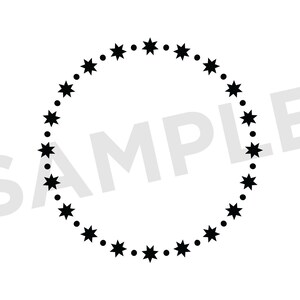 Star and Snowflake Frame Clip Art Set, PNG, SVG, VECTOR, Star Frame ...