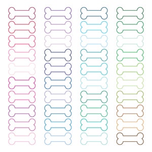 Dog Bone & Cat Treat Clip Art Set, PNG, SVG, VECTOR, Solid and Outline ...