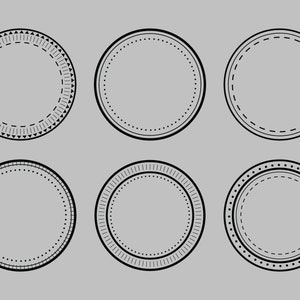 Notary Stamp Clip Art Set, PNG, SVG, VECTOR, Notary Stamp Border, Round ...