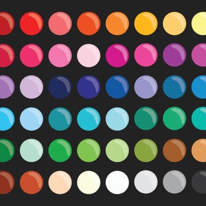 Paint Brush & Palette Clip Art Set, PNG, SVG, VECTOR, Back to School ...