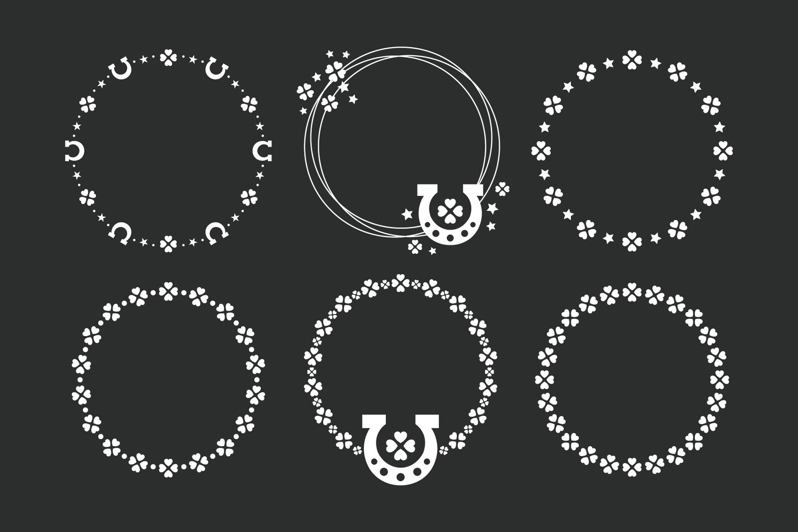 St. Patrick's Day Frame Clip Art Set PNG SVG VECTOR | Etsy