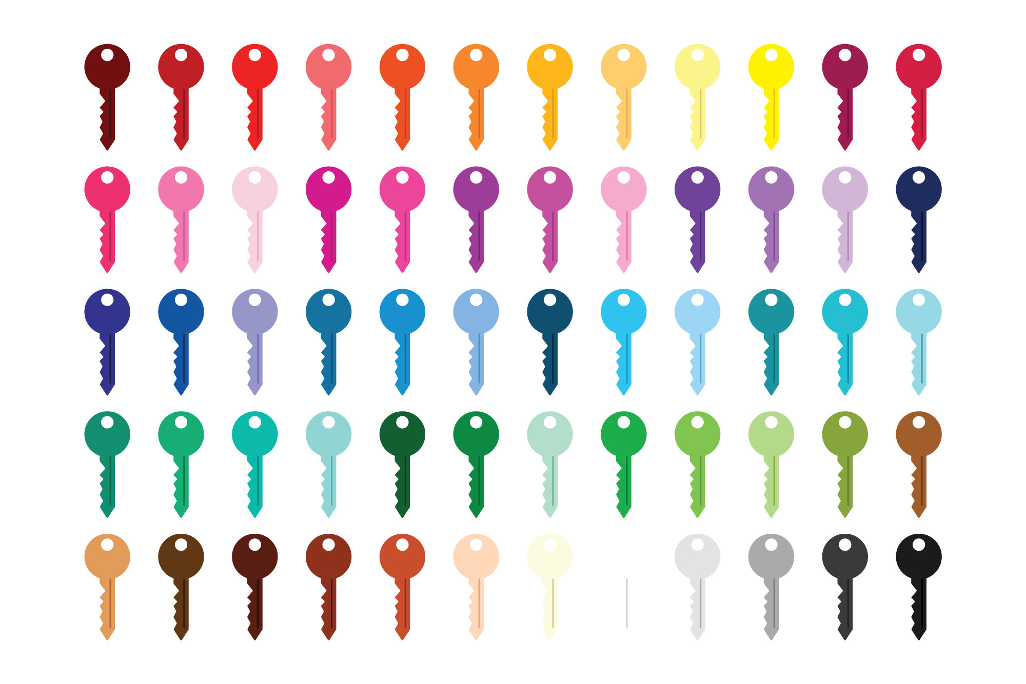 Lock & Key Clip Art Set PNG SVG VECTOR Padlock Open Lock - Etsy
