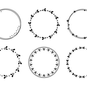 Christmas Star and Holly Frame Clip Art Set, PNG, SVG, VECTOR, Holiday ...