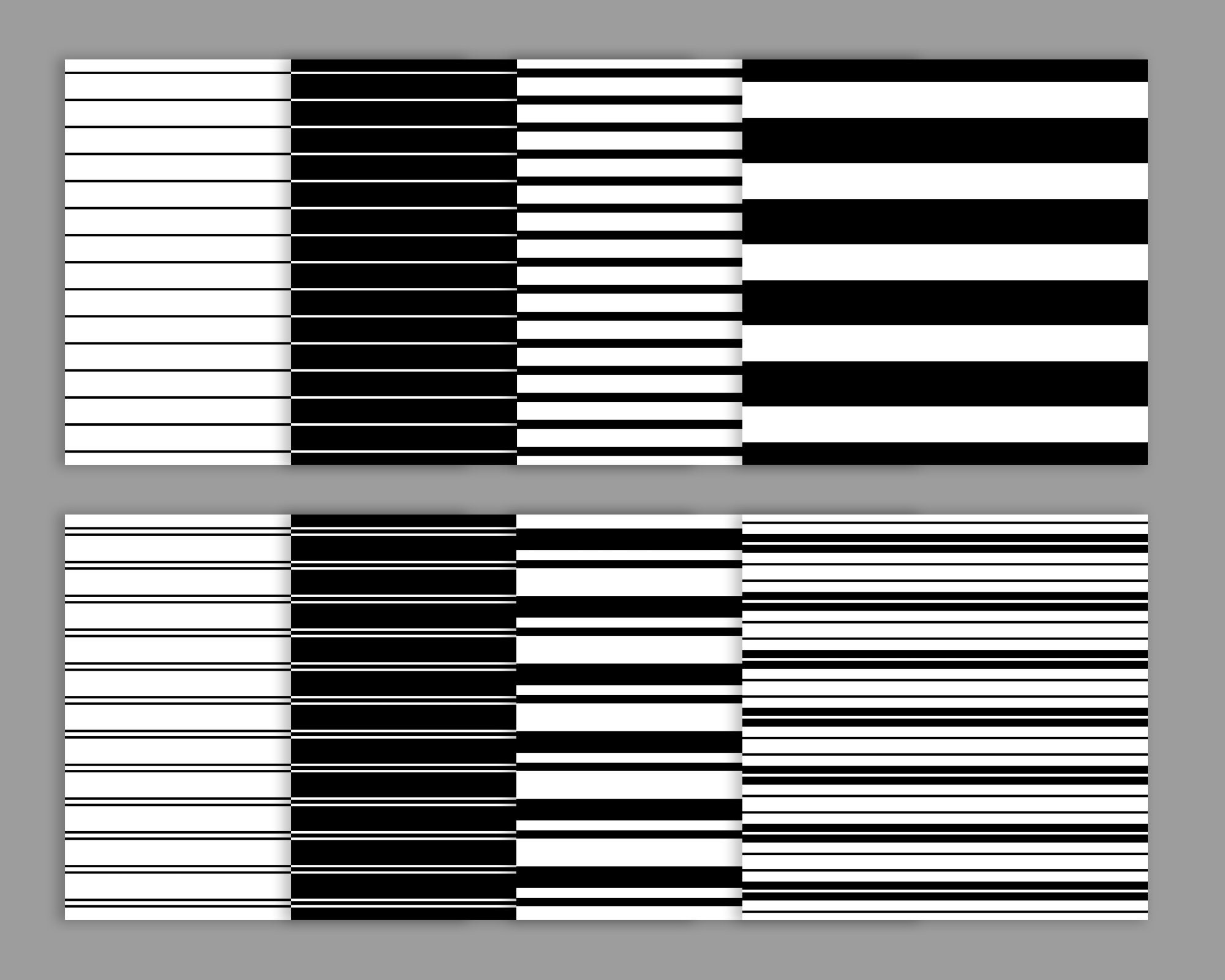 Black & White Seamless Stripe Digital Paper JPG PDF VECTOR | Etsy