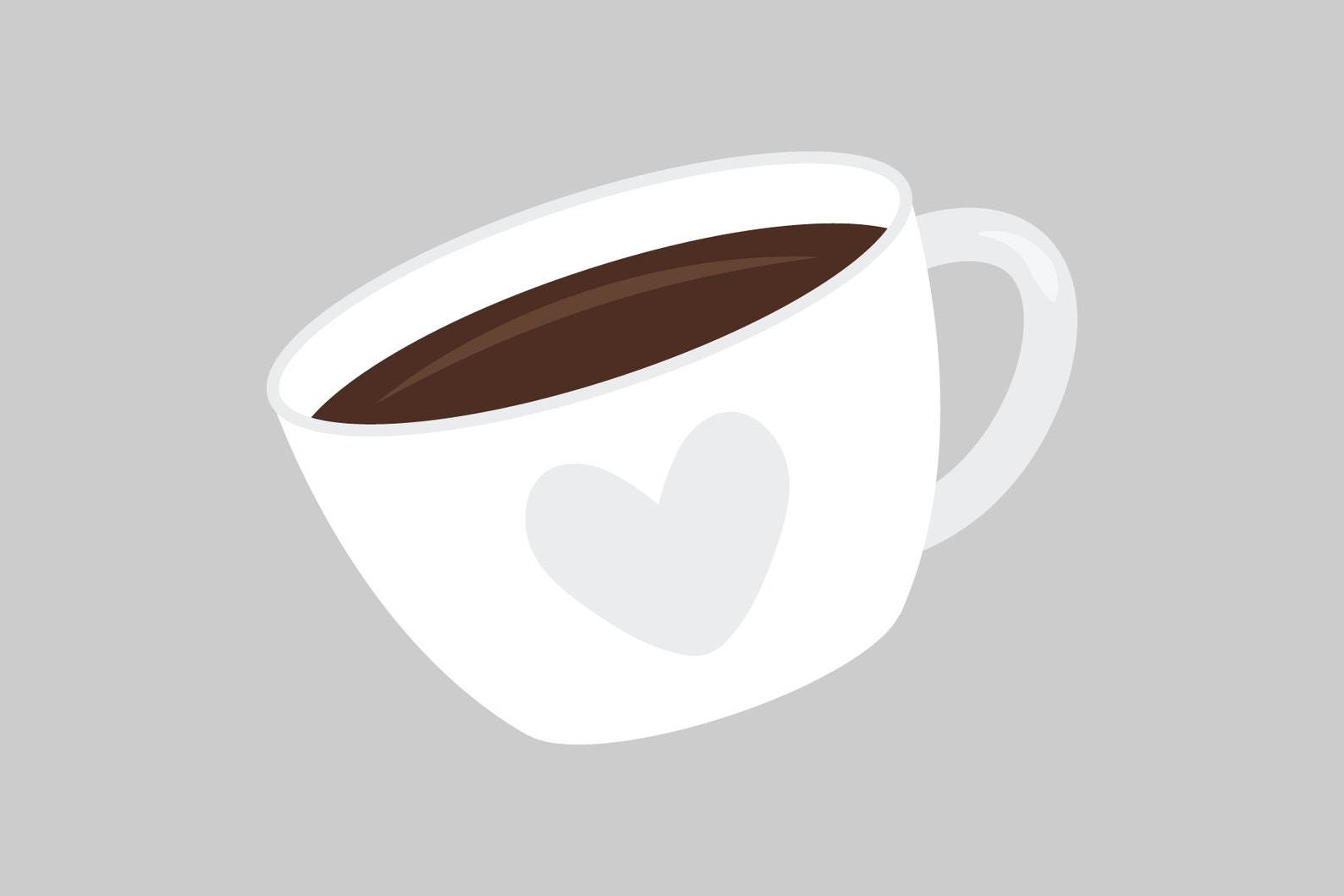 Valentine Coffee Heart Mug Clip Art Set PNG SVG VECTOR Cute | Etsy