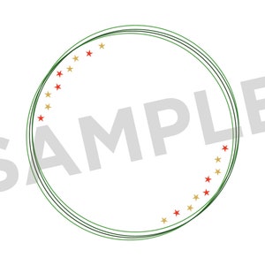 Christmas Star and Holly Frame Clip Art Set, PNG, SVG, VECTOR, Holiday ...