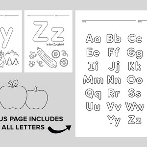 Alphabet Coloring Pages, Printable Worksheets, Preschool, Kindergarten ...