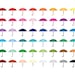Umbrella Clip Art Set, PNG, SVG, VECTOR, Rainy Day Clip Art, Parasol ...