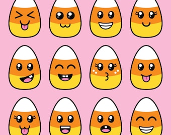 Candy Corn Clip Art - Etsy