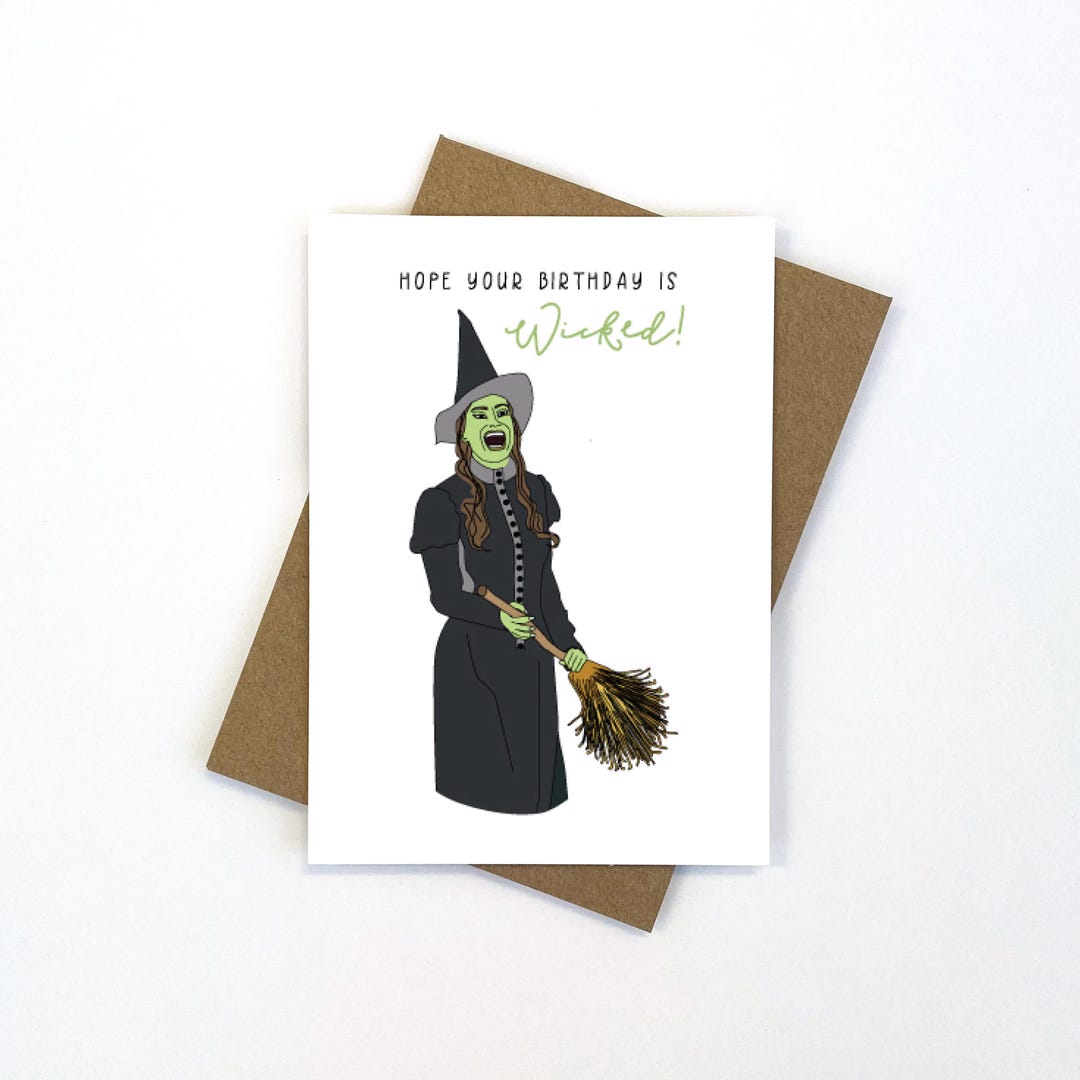 Wicked Birthday Card | Australian Made | Blank Inside | Envelope ...