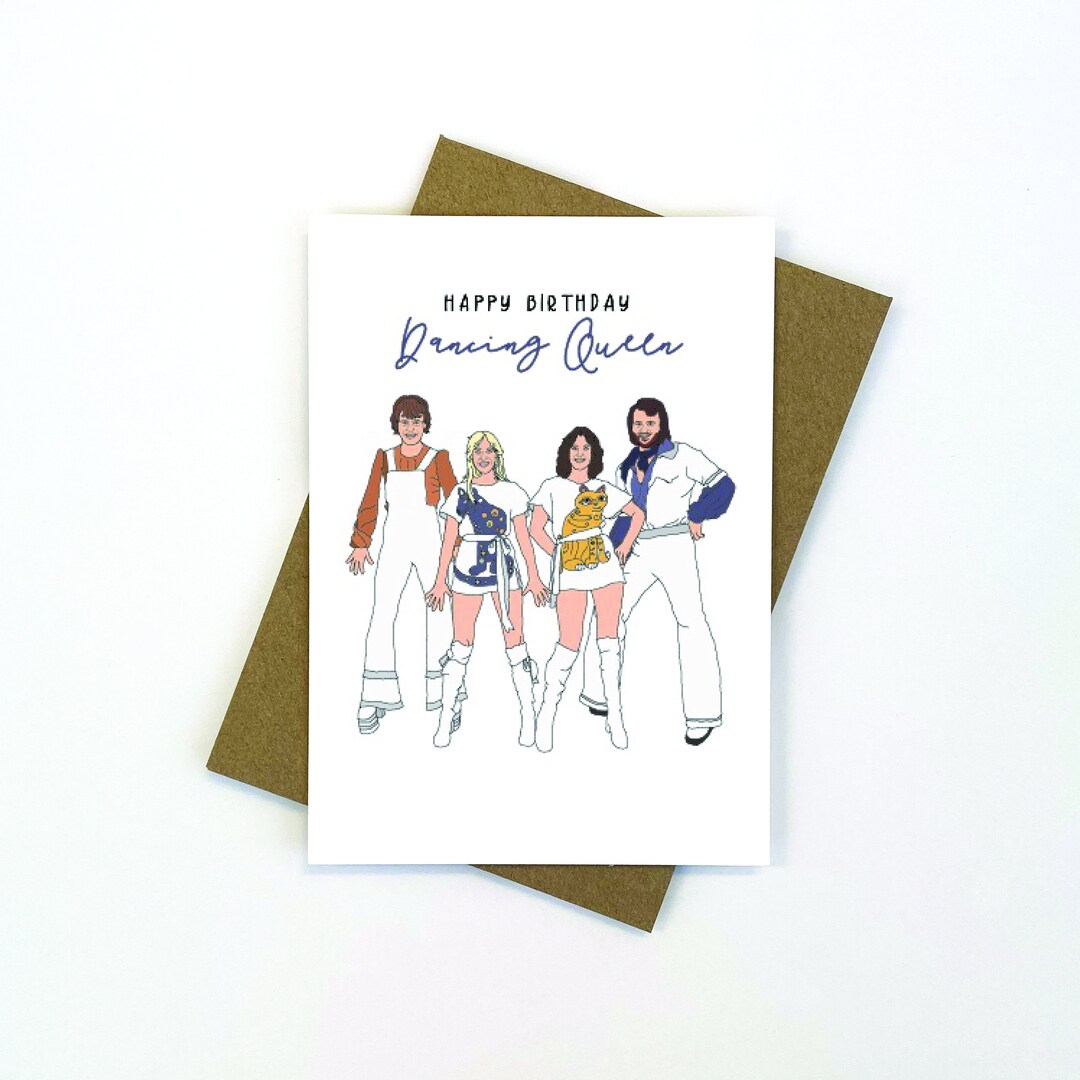 Abba Birthday Card | Australian Made | Blank Inside | Envelope Included ...
