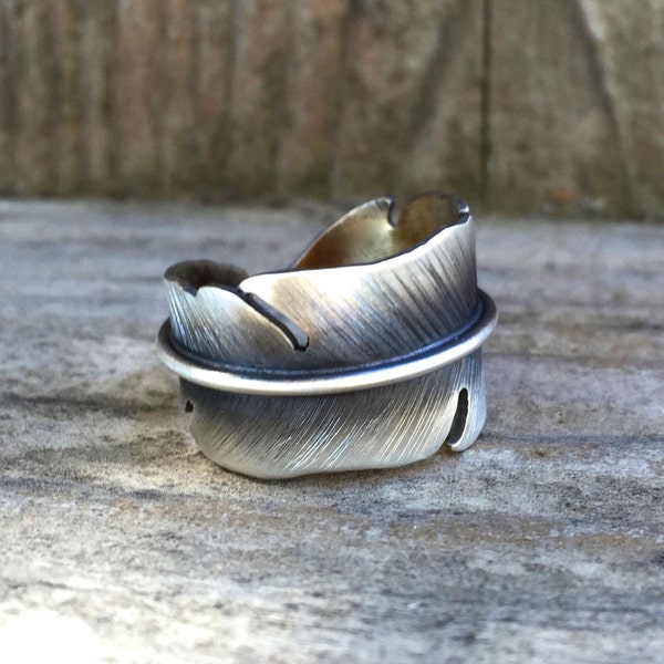Feather Ring - Etsy