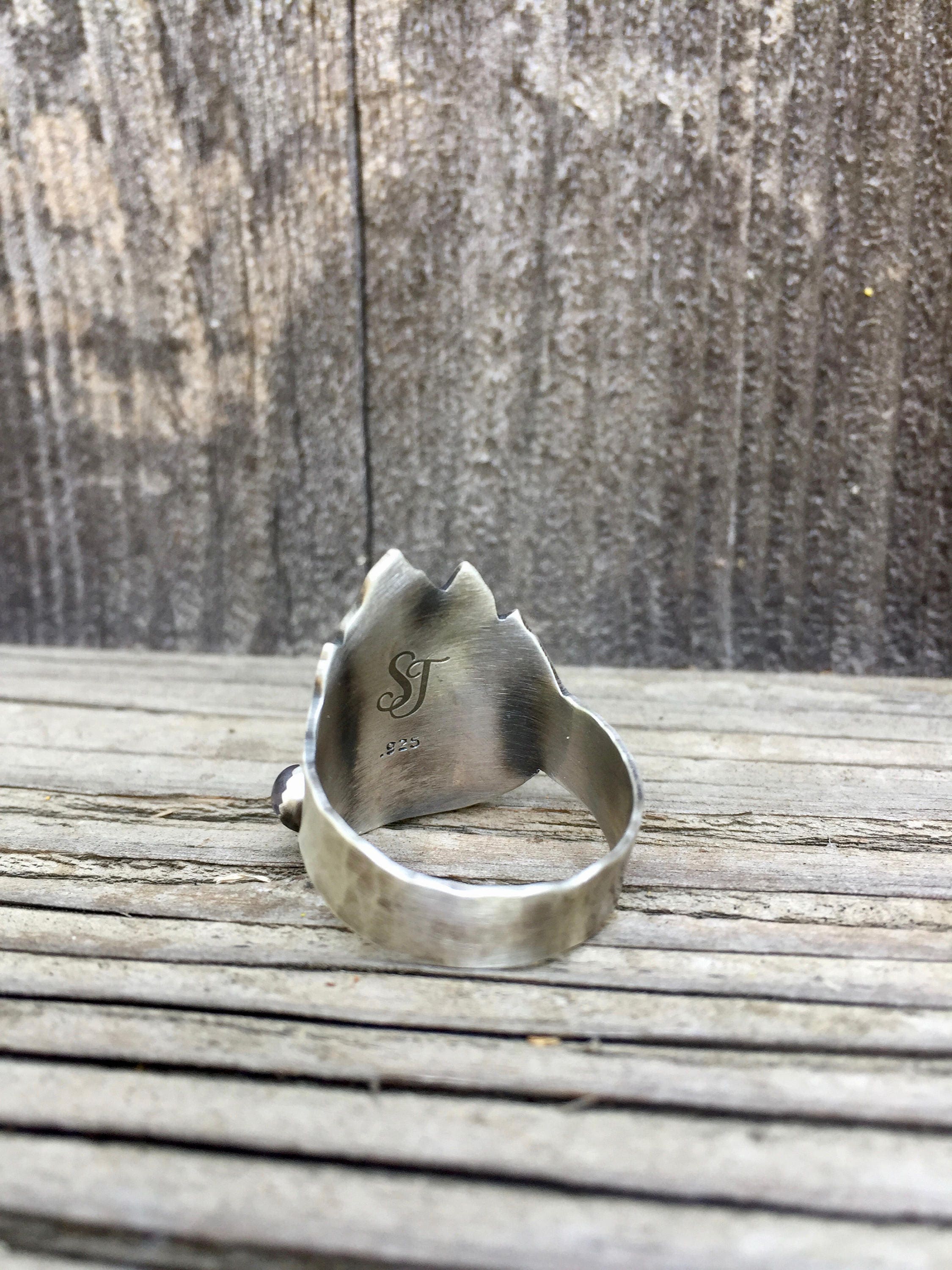 Wolf Ring Sterling Silver Wolf Jewelry Howling Wolf | Etsy