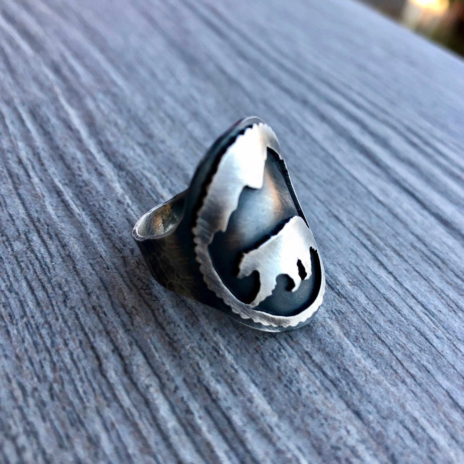 Bear Ring Sterling Silver - Gift for Her - Animal Ring - Etsy