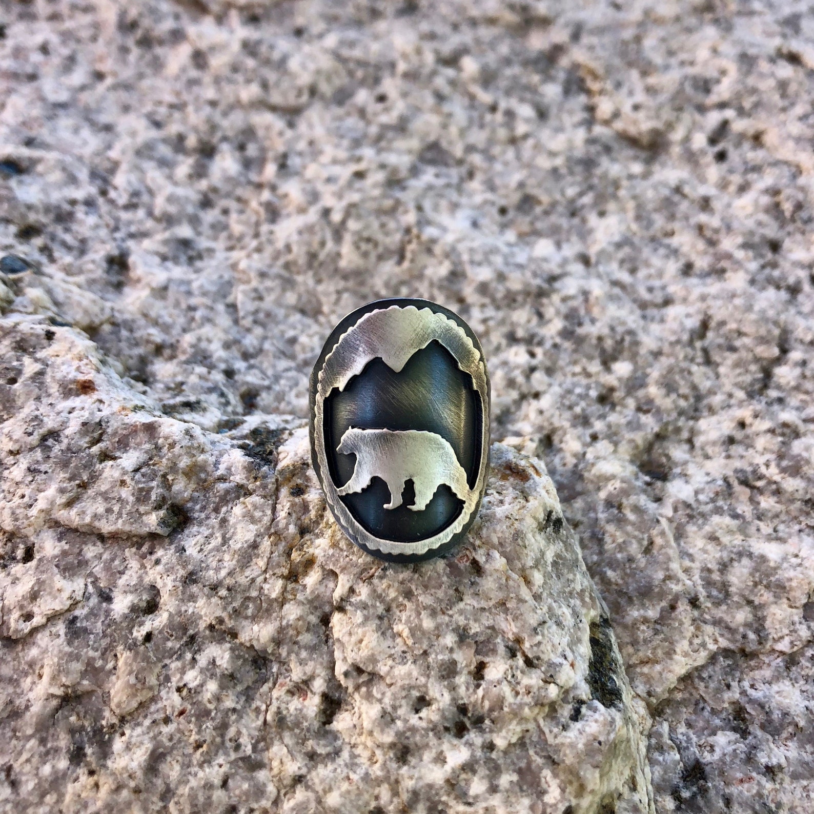 Bear Ring Sterling Silver - Gift for Her - Animal Ring - Etsy