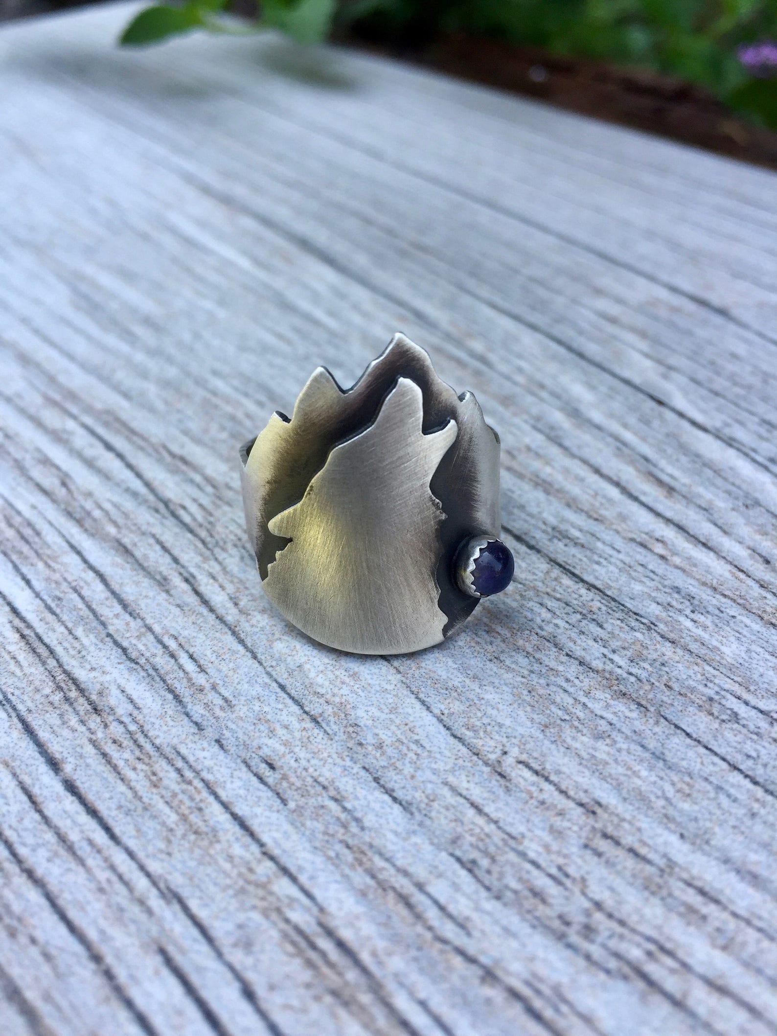 Wolf Ring Sterling Silver Wolf Jewelry Howling Wolf Silver Wolf Animal ...