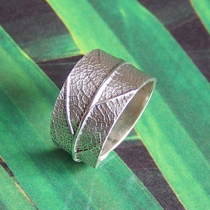 Leaf Ring Sterling Silver Silver Leaf Ring Handmade - Etsy