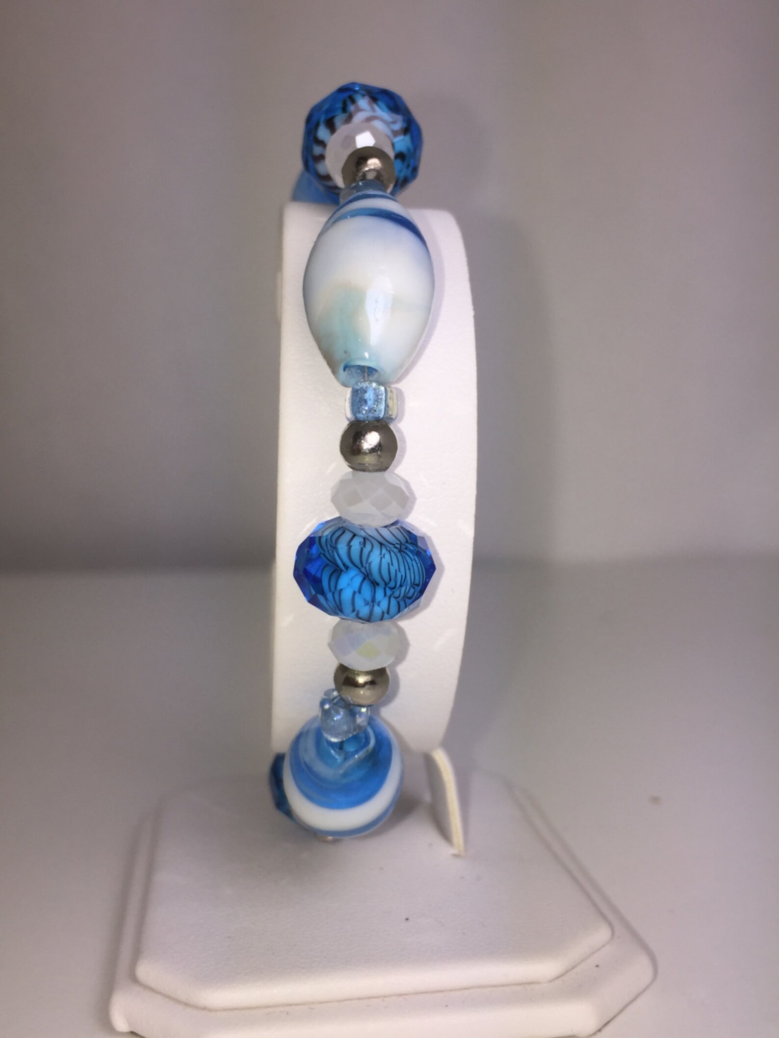 Ocean Waves Blue and White Jewelry Set With Cute Sea Creatures - Etsy