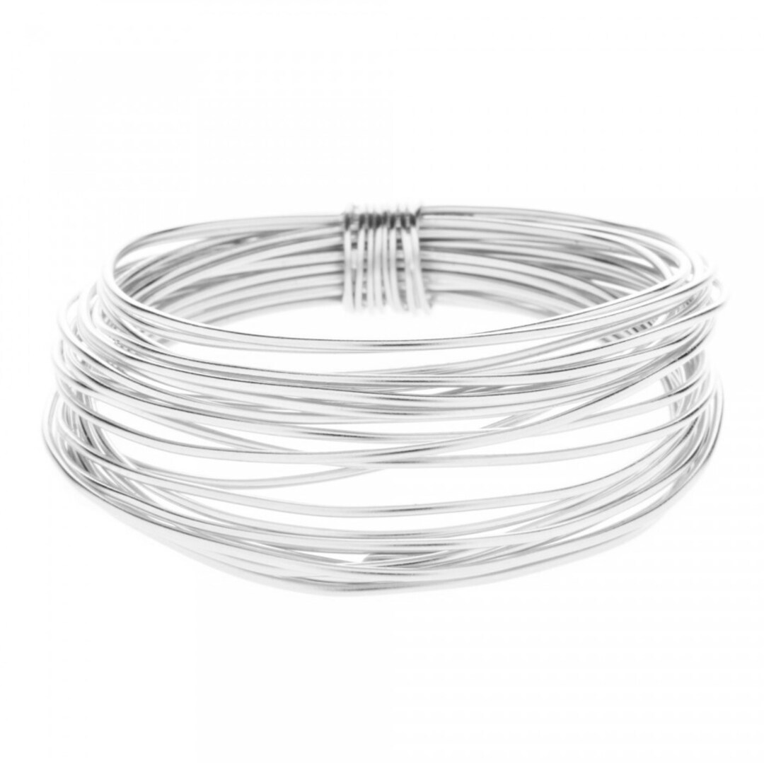 Silver Statement Bracelet, Silver Cuff Bracelet, Bangle Bracelet Stack ...