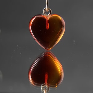 Amber Heart Valentine's Day/ Friendship Heart - Etsy