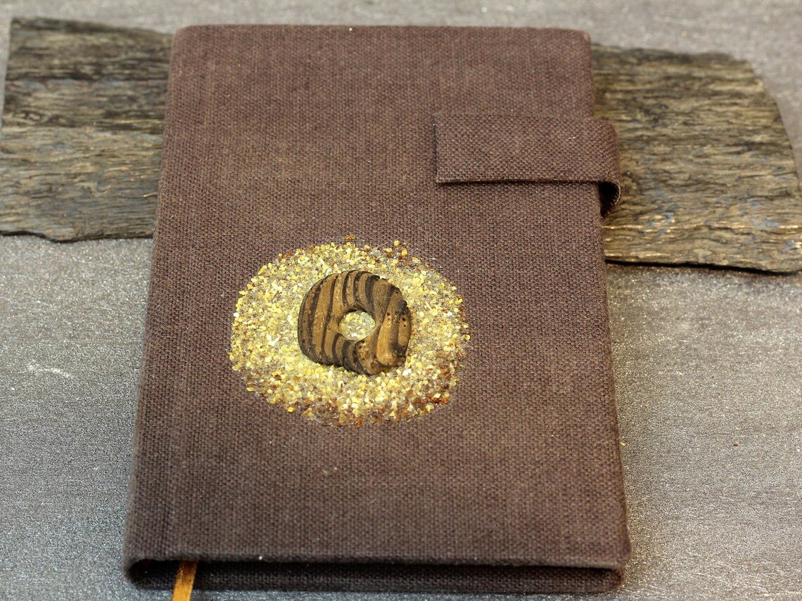 Amber Notebook With Wooden Sun - Etsy