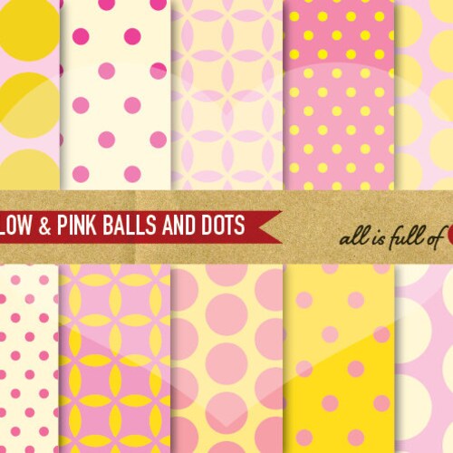 Polka Dots Clipart Digital Background Printable Hobby Paper | Etsy