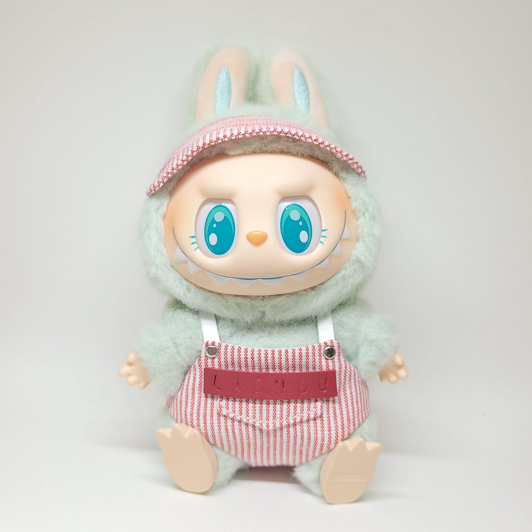 Labubu Macaron Outfit : "lovely Red Set" (jumpsuit and Cap) - Etsy