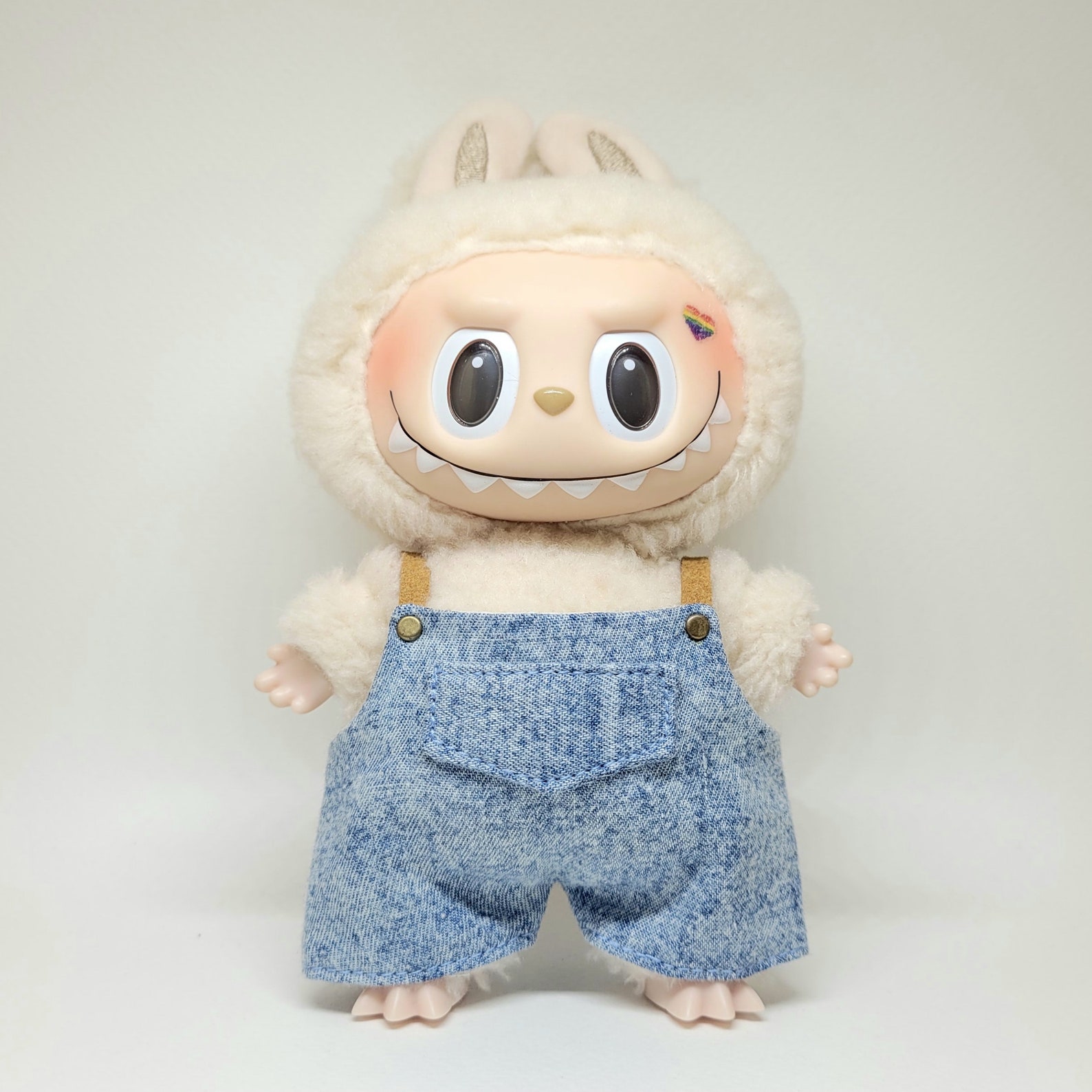 Labubu Macaron Outfit : jean Overall overall - Etsy