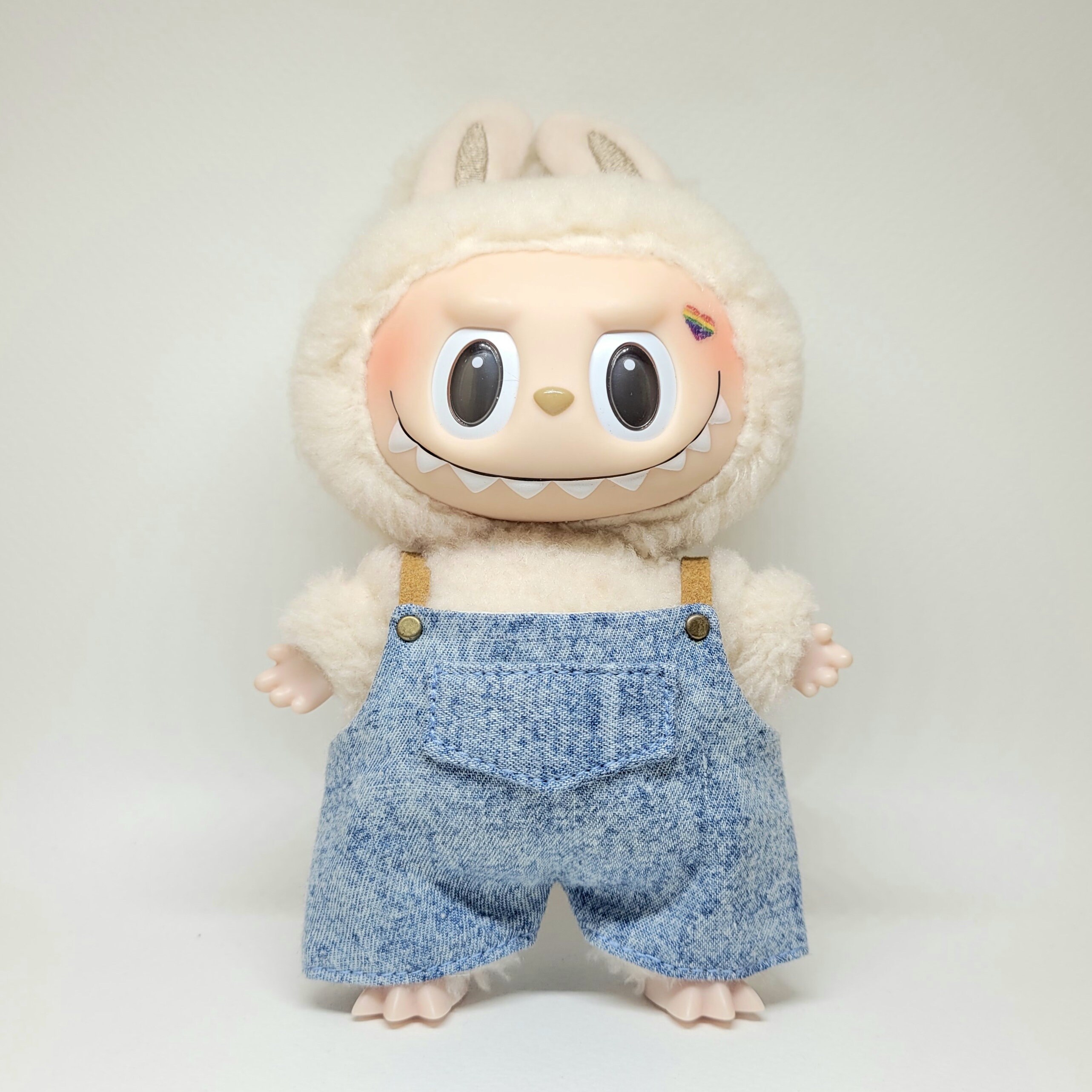 Labubu Macaron Outfit : jean Overall overall - Etsy