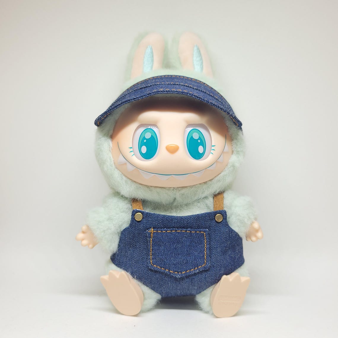 Labubu Macaron Outfit : "happy Blue Set" (jumpsuit and Hat) - Etsy