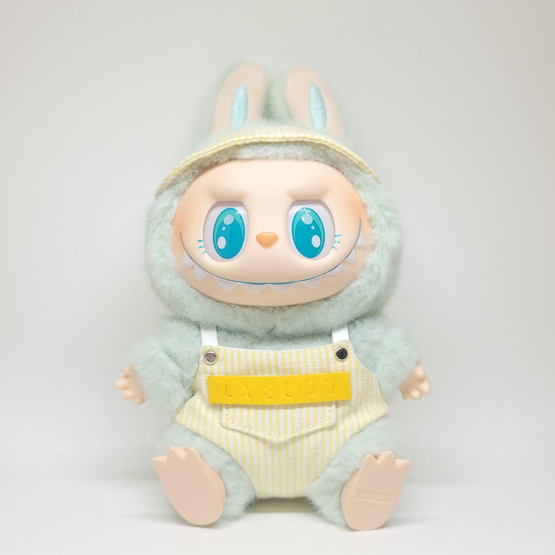 Labubu Macaron Outfit : "lovely Yellow Set" (jumpsuit and Cap) - Etsy