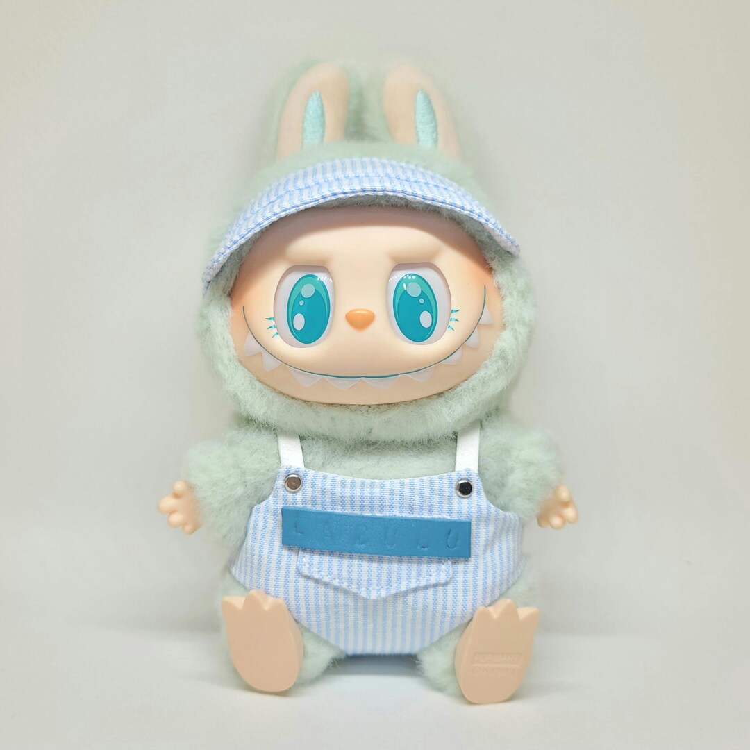 Labubu Macaron Outfit : "lovely Blue Set" (jumpsuit and Cap) - Etsy
