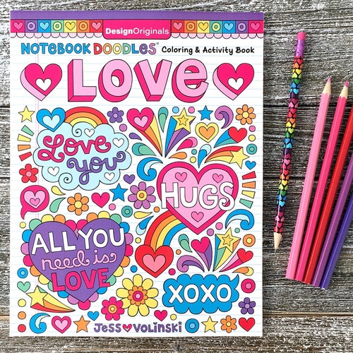 SUPER CUTE Coloring & Activity Book Notebook Doodles by Jess - Etsy