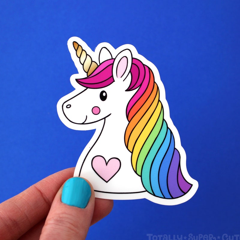 Unicorn Vinyl Sticker - Etsy