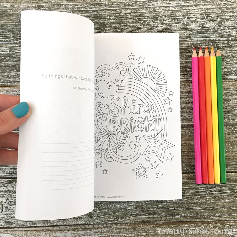 Color Cute On-the-Go Coloring Book by Jess Volinski Small | Etsy