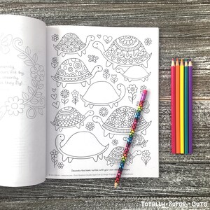 SUPER CUTE Coloring & Activity Book Notebook Doodles by Jess Volinski ...