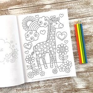 WILD ANIMALS Coloring Activity Book Notebook Doodles by Jess Volinski ...